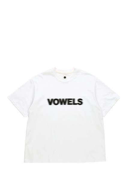VOWELS Blur Tee - White