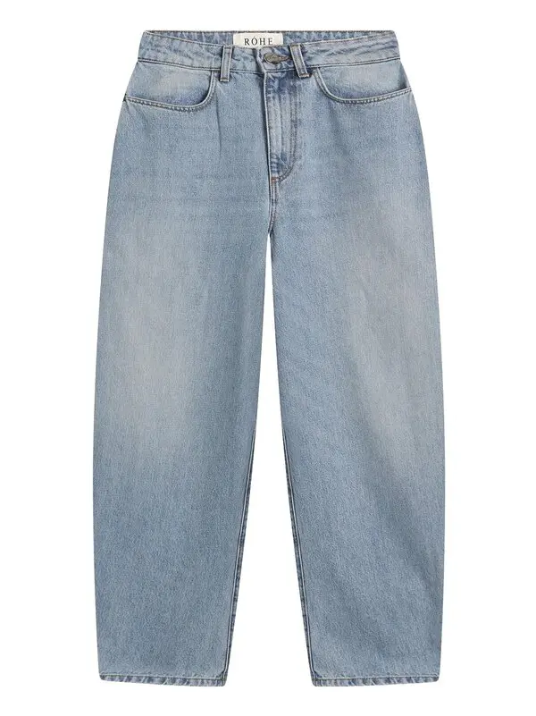 RÓHE High-waist Sculptural Denim Jeans - Classic Blue