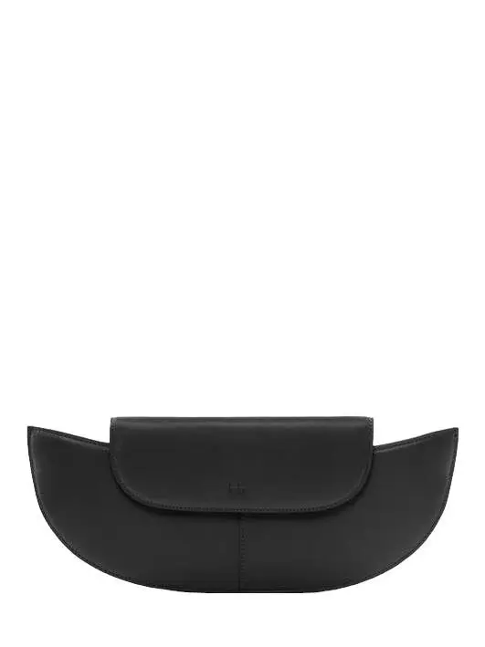 BEHNO Nadia Leather Clutch - Black