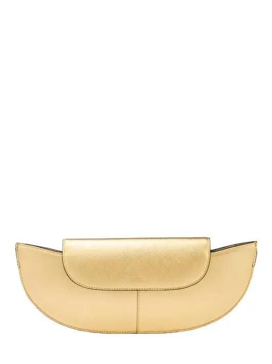 BEHNO Nadia Leather Clutch - Gold
