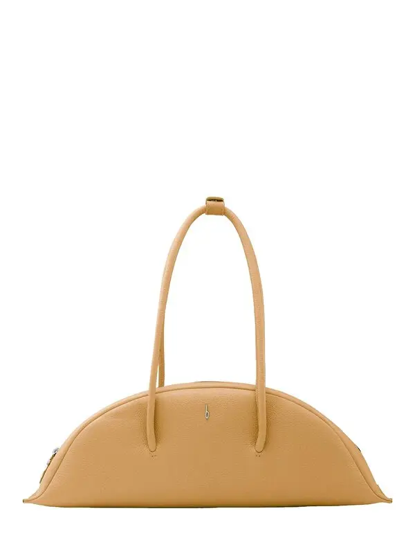 BEHNO Laverne Leather Bowler Bag - Bisque
