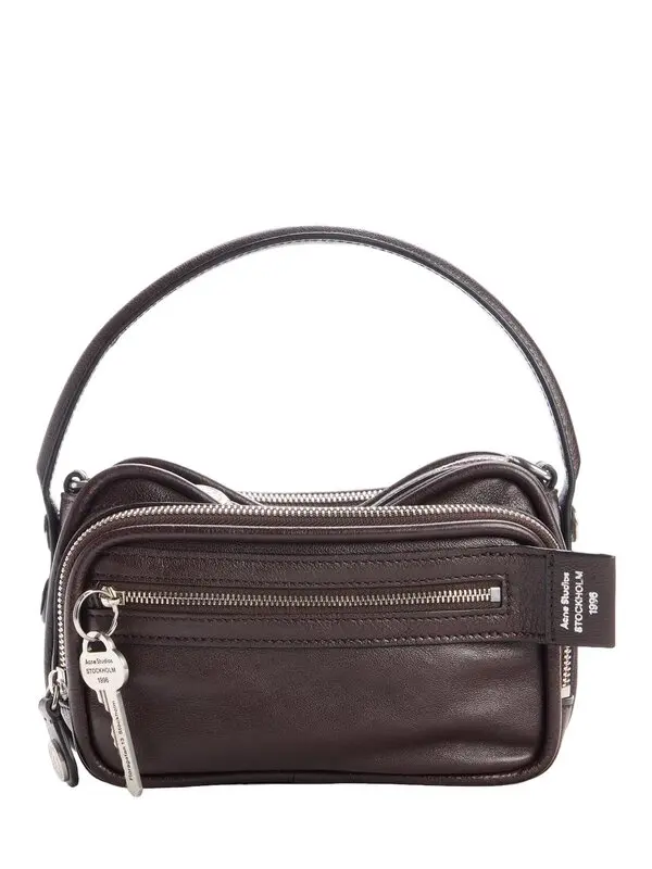 Acne Studios Camero Kit Leather Handbag - Chocolate Brown