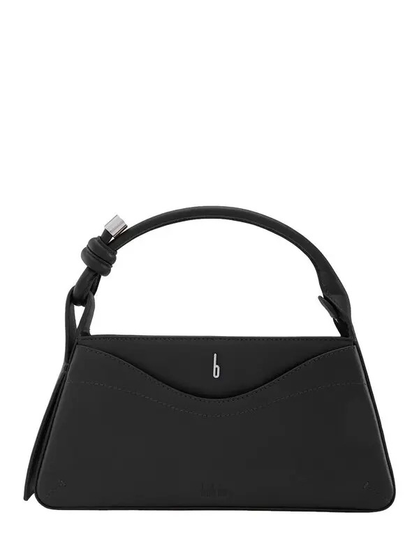 BEHNO Melina Leather Satchel - Black