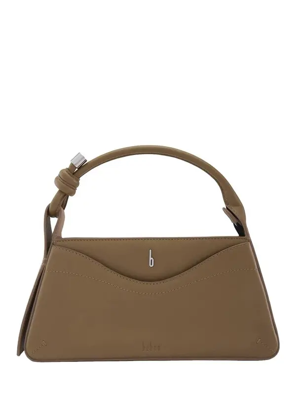 BEHNO Melina Leather Satchel - Palm