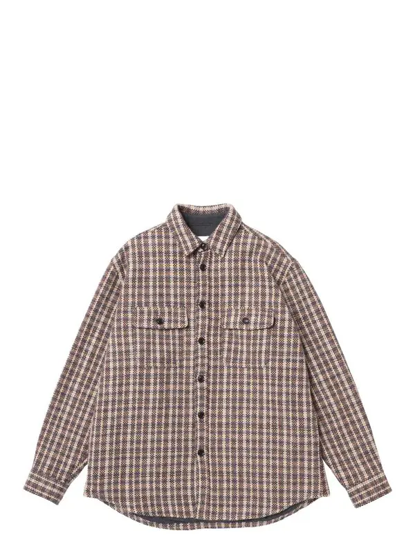 VOWELS Double Pocket Shirt Jacket - Mini Check