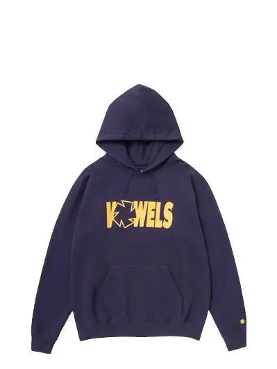 VOWELS Icon Spell Out Hoodie - Navy