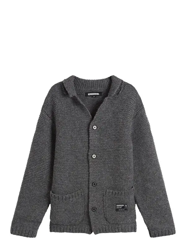 NEIGHBORHOOD Shetland Knit Jacket - Charcoal