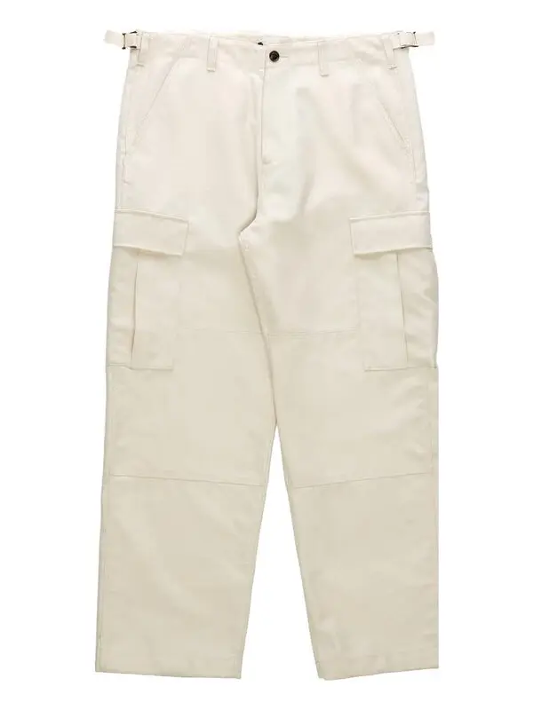 VOWELS Wool Blend Cargo Pants - Cream