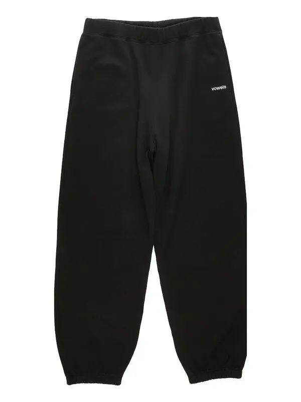 VOWELS Classic Sweatpants - Black