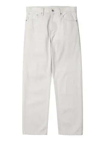 VOWELS Original Relaxed Straight Selvedge Denim - Ivory