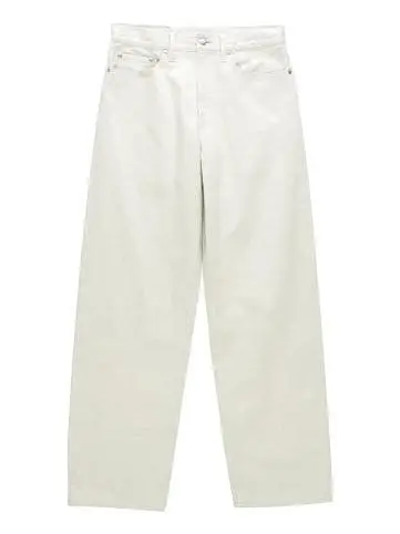 VOWELS Baggy Selvedge Denim Jeans - Ivory