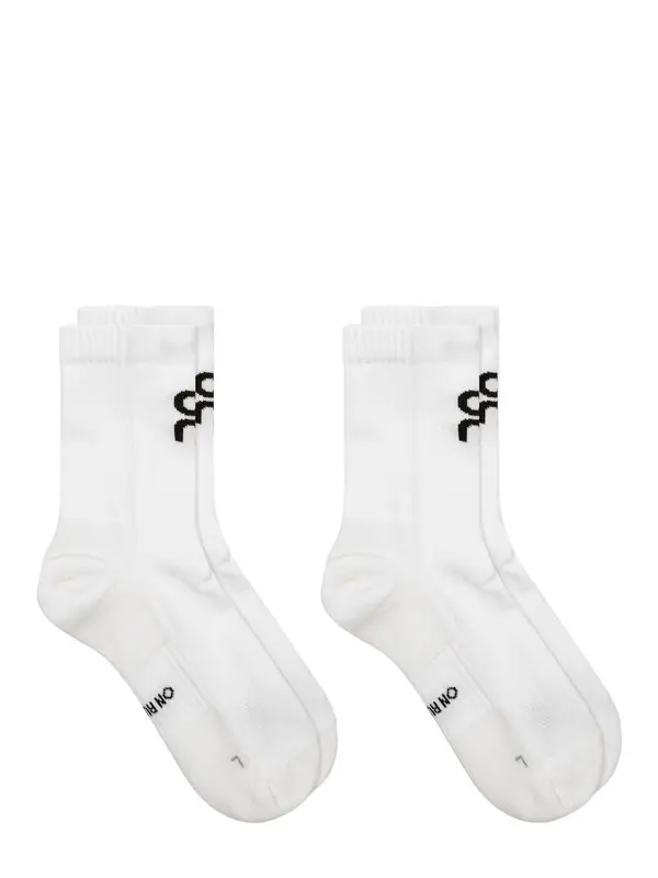 On Core Run High Socks 2p - White
