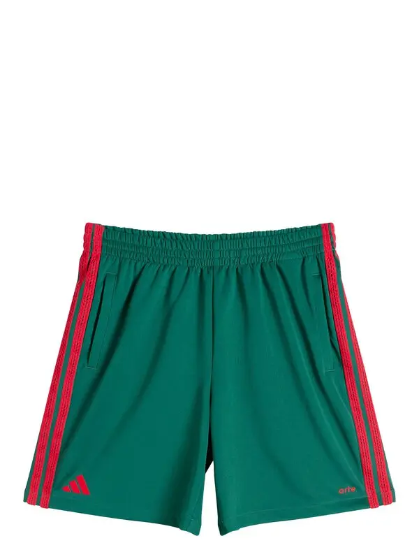 Adidas X Arte 3-stripe Shorts - Collegiate Green