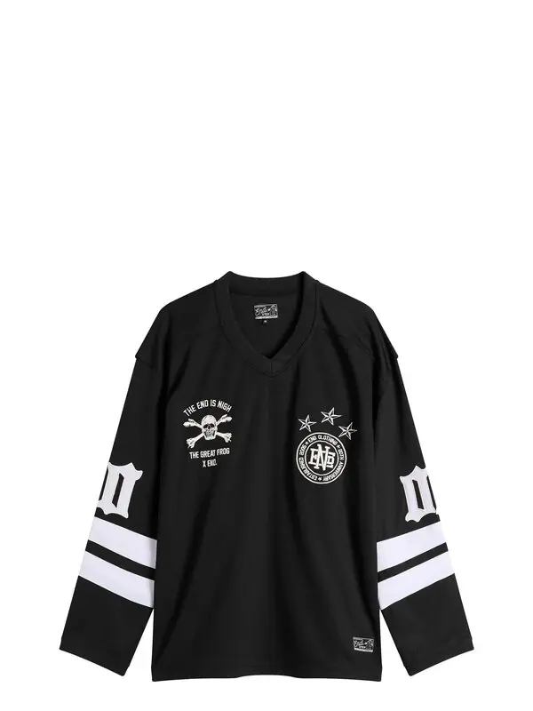 END. X The Great Frog Hockey Jersey - Black