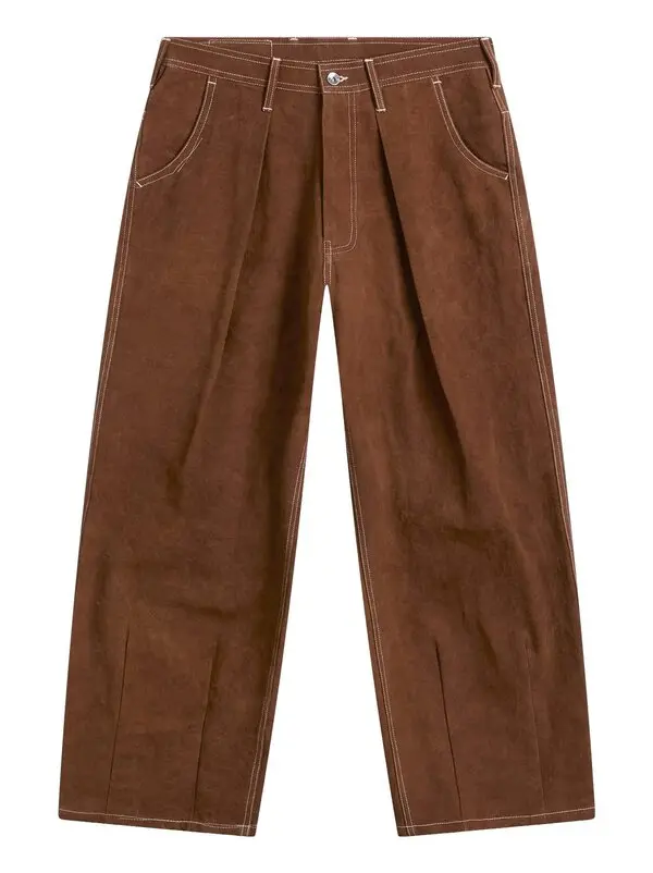 STORY MFG. Canvas Lush Pants - Brown Wonky-wear