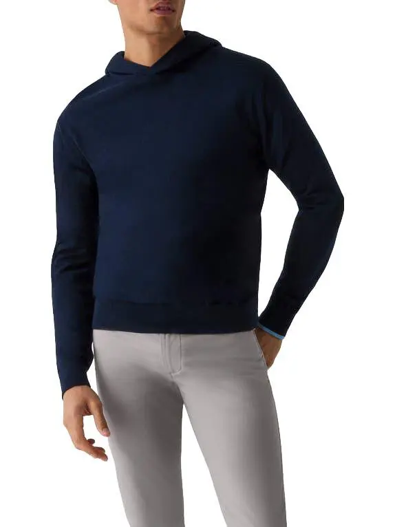 Greyson Saratoga Merino Wool Pullover Hoodie - Maltese Blue
