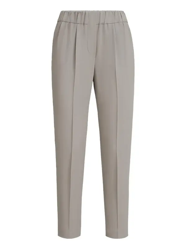 Brunello Cucinelli Tailored Jogger Trousers - Light Grey