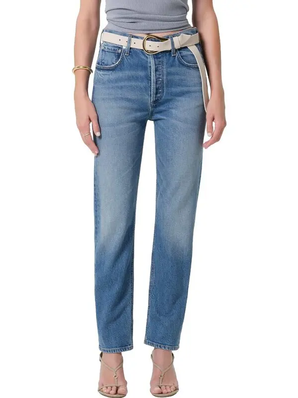 Citizens Of Humanity Blaine High-waist Ankle Straight-leg Jeans - Alma Indigo
