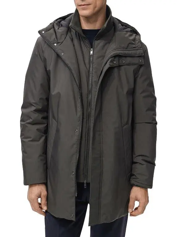 Mango Water Repellent Insulated 3-in-1 Coat - Grey