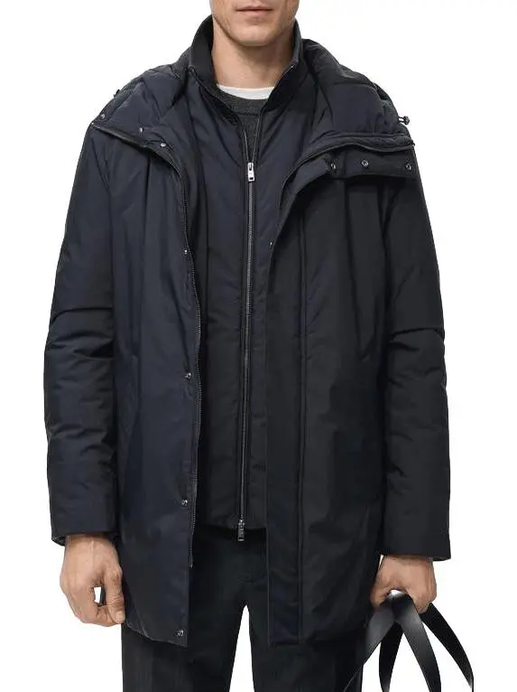 Mango Water Repellent Insulated 3-in-1 Coat - Navy