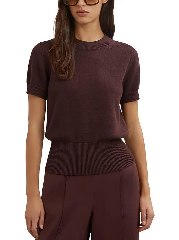 REISS Crewneck Sweater - Burgundy