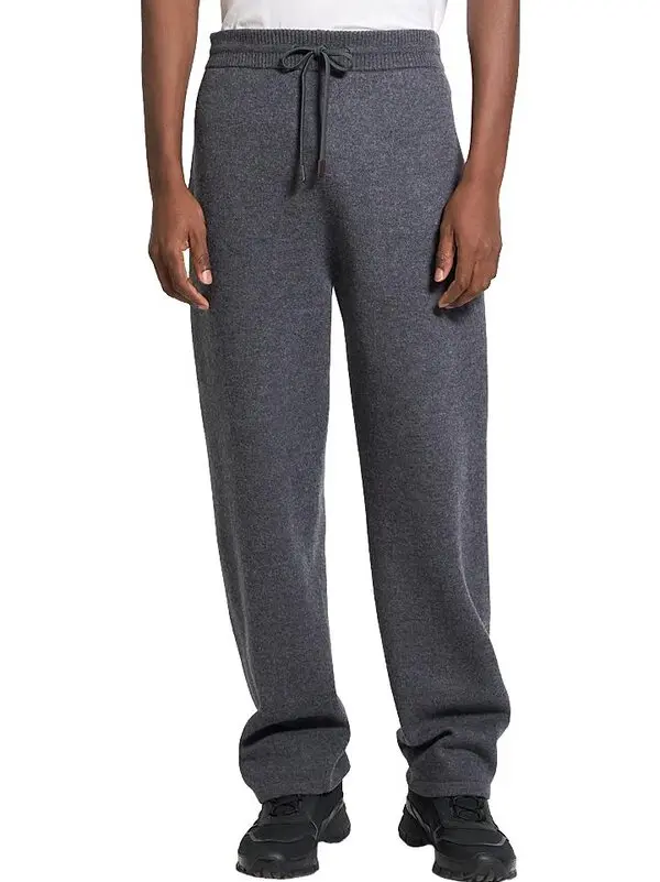 Theory Boiled Jogger Pants - Dark Gray Melange