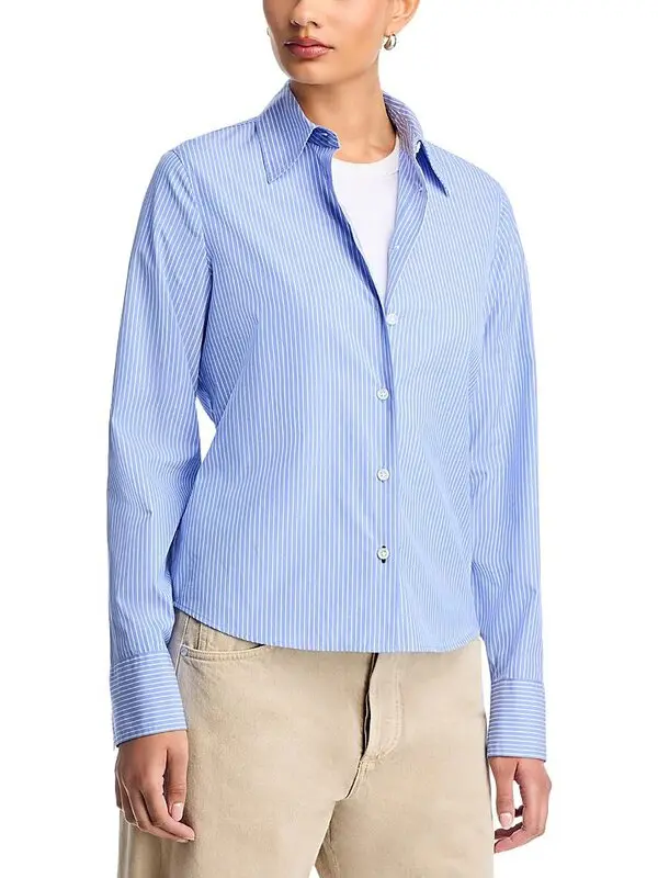 Rag & Bone Dayton Stripe Shirt - Blue Stripe