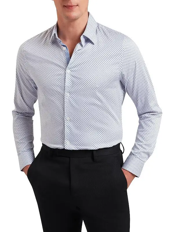 Ted Baker London Kapler Slim Fit Button Front Shirt - White