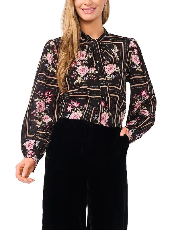 Ted Baker London Alba Tie Blouse - Rich Black