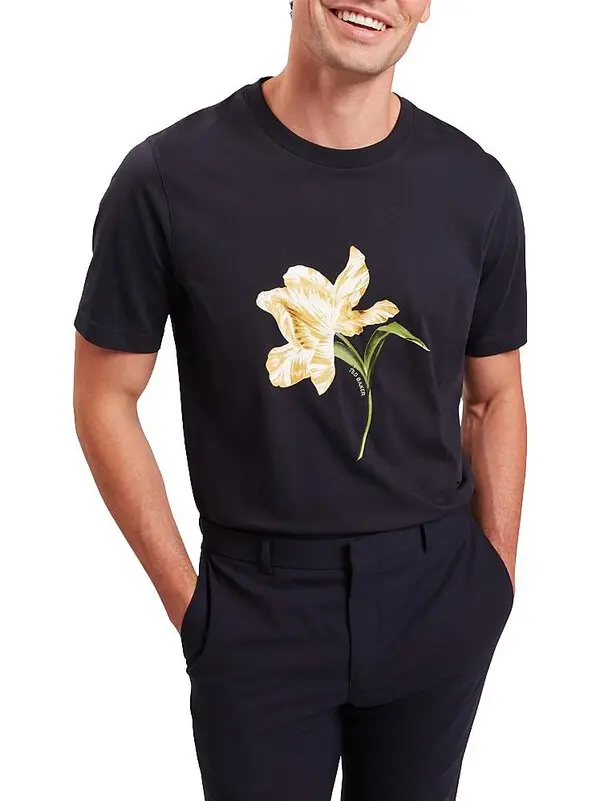 Ted Baker London Talyssa Floral T-shirt - Navy