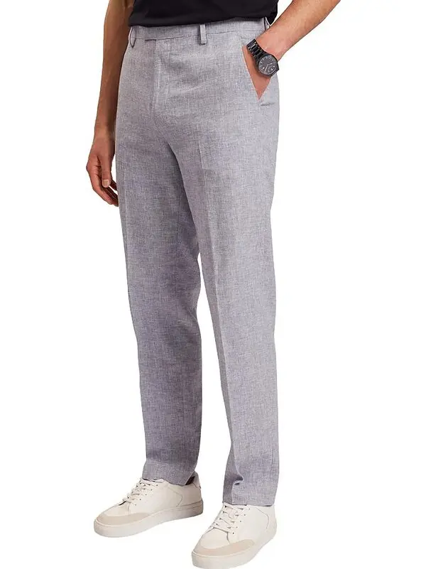 Ted Baker London Slim Fit Linen Pants - Light Blue