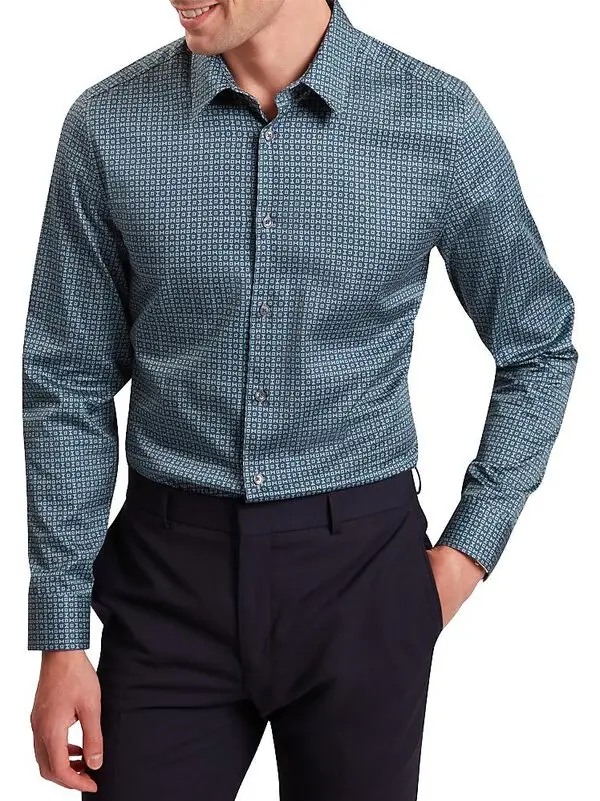 Ted Baker London Caylaxe Slim Fit Shirt - Navy