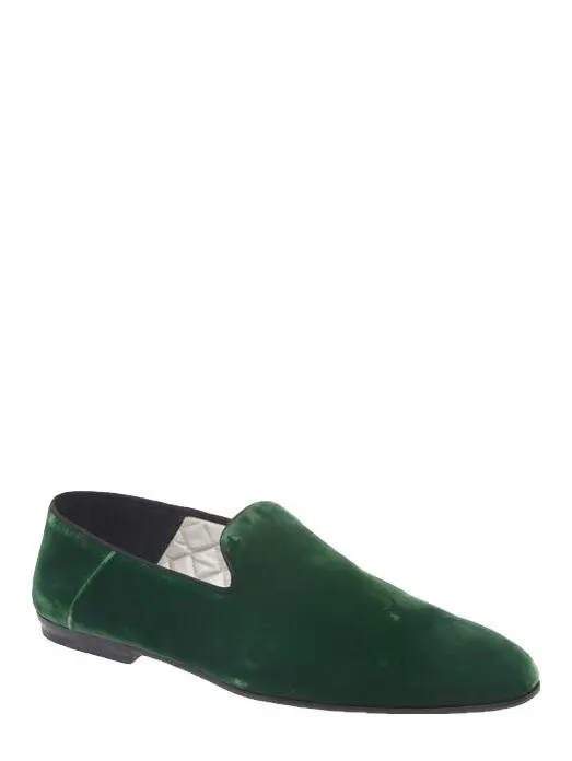 TOM FORD Velvet Smoking Slipper - Emerald