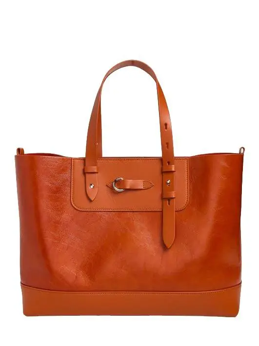 MAISON MARGIELA Medium Horizontal Shopper - Orange/orange
