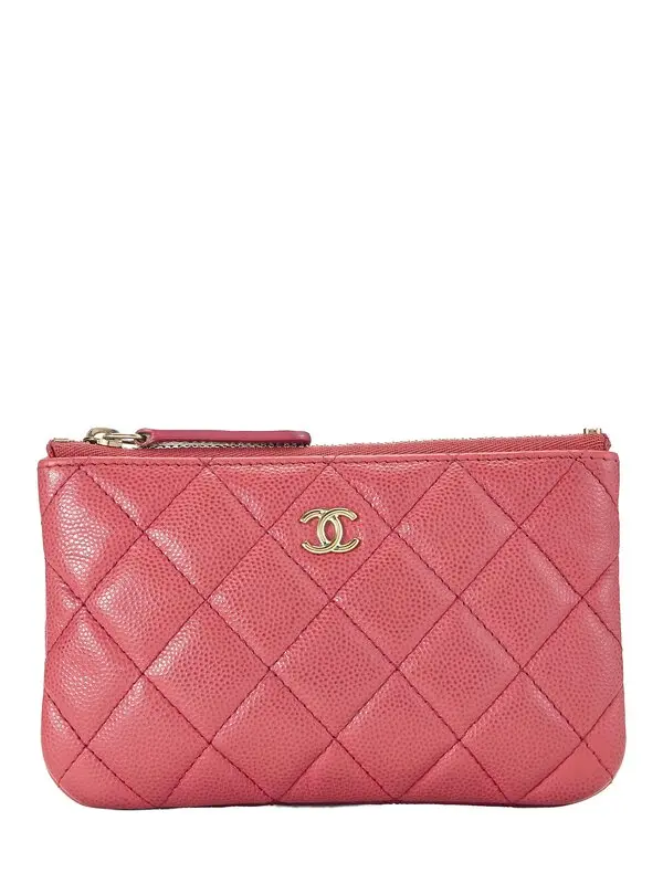 Chanel O Case Zip Pouch - Pink