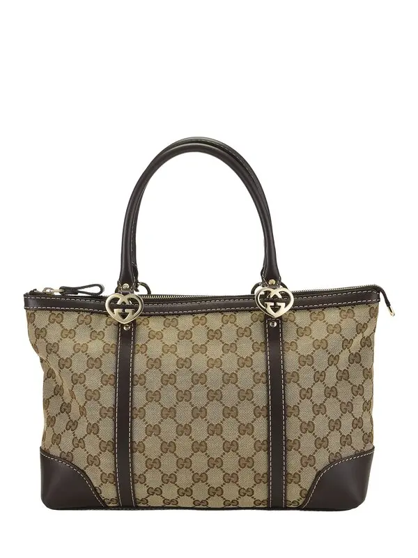 Gucci Original Gg Lovely Heart Tote - Brown