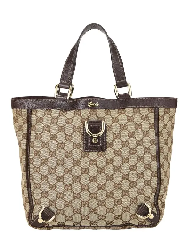 Gucci Original Gg D-ring Abbey Tote - Brown