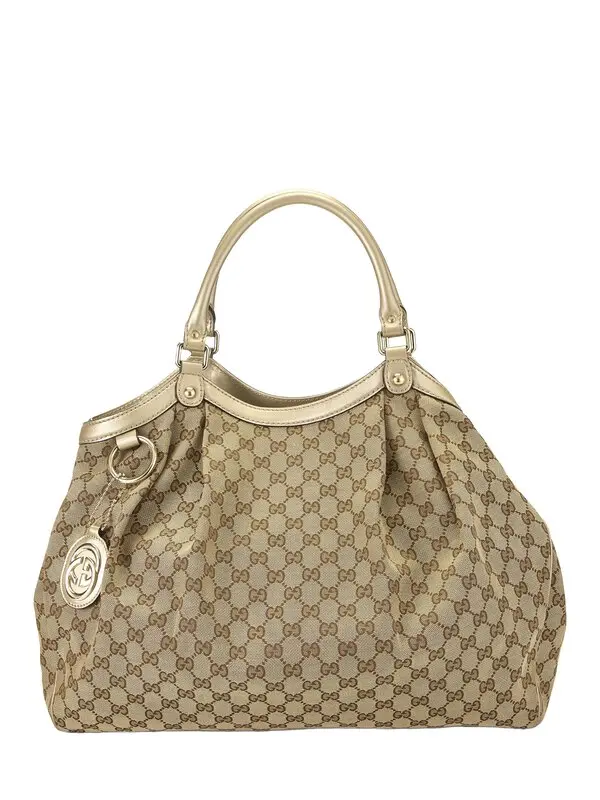 Gucci Original Gg Sukey Tote - Gold