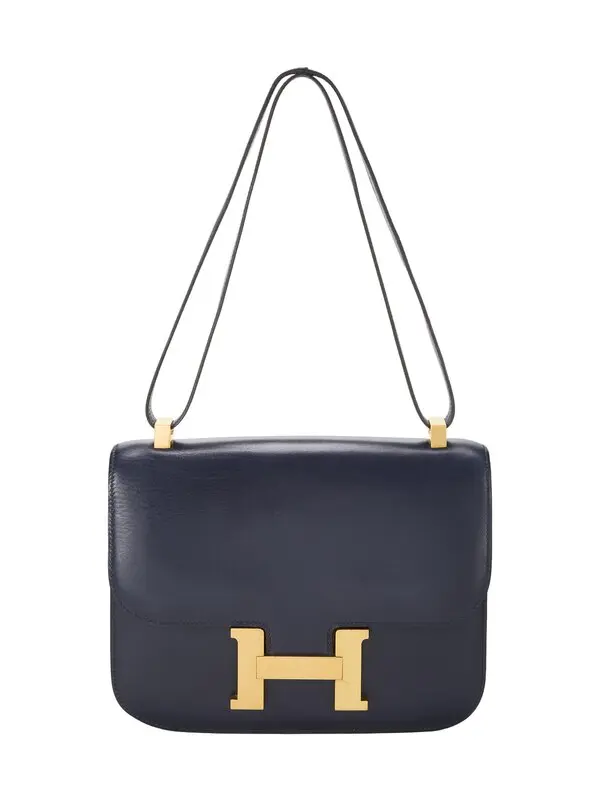Hermès Constance 23 Shoulder Bag - Navy