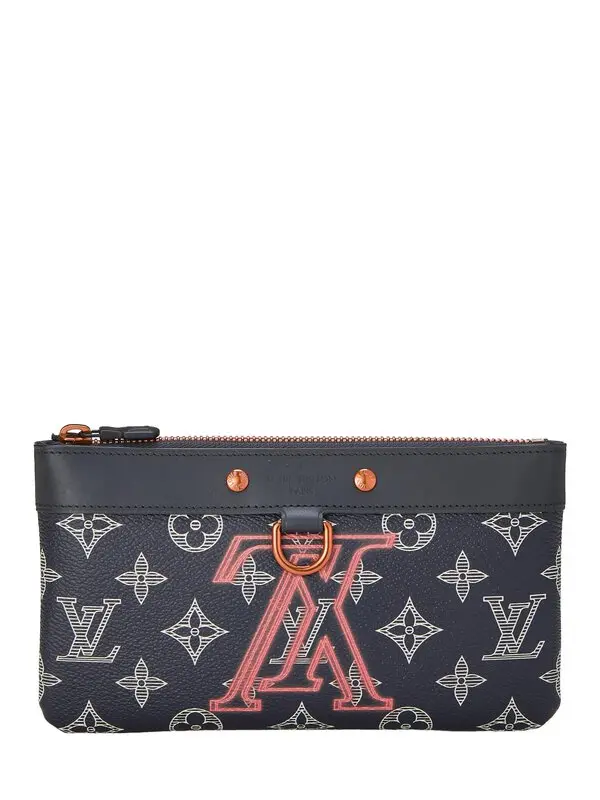 LOUIS VUITTON Monogram Upside Down Pochette Apollo - Navy