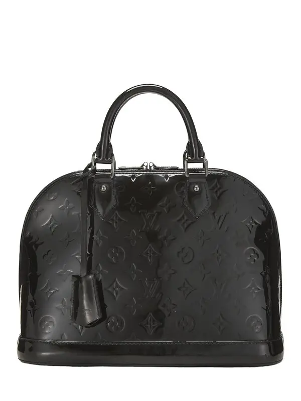 LOUIS VUITTON Monogram Vernis Alma Nm - Black