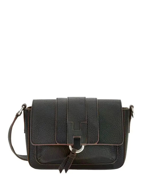 Hogan Tassel-detail Shoulder Bag - Black