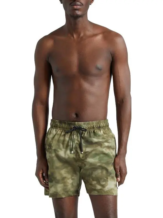 Amiri Camo Swim Trunks - Natural