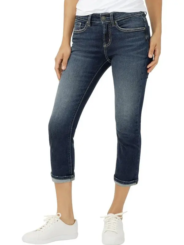 SILVER JEANS CO. Suki Curvy Mid-rise Capri Jeans - Florida