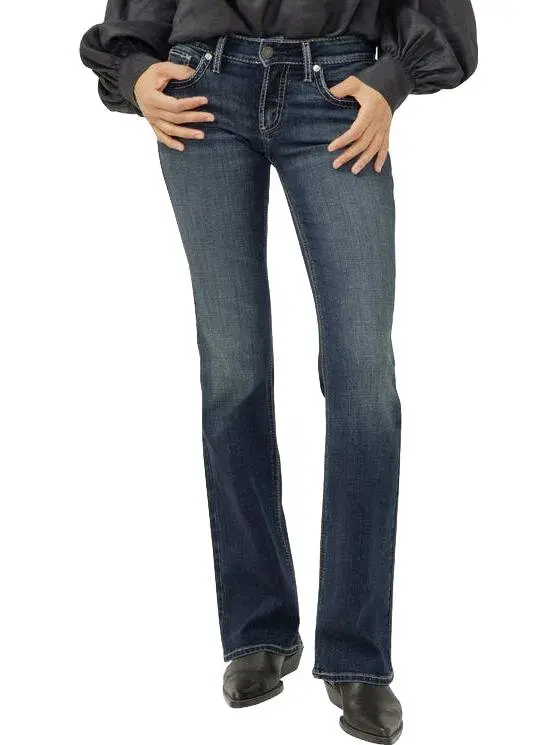 SILVER JEANS CO. Britt Curvy Low Rise Bootcut Jeans - Oxford