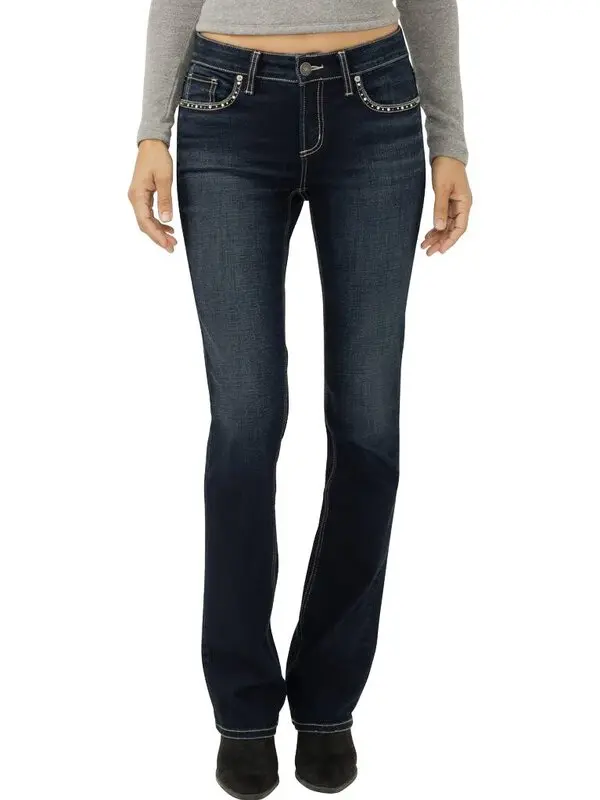 SILVER JEANS CO. Elyse Slim Bootcut Jeans - Aurora
