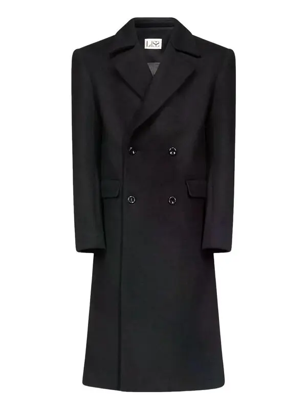LUDOVIC DE SAINT SERNIN Double-breasted Coat - Black