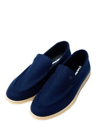 Gobi Cashmere Cashmere Loafers - Navy