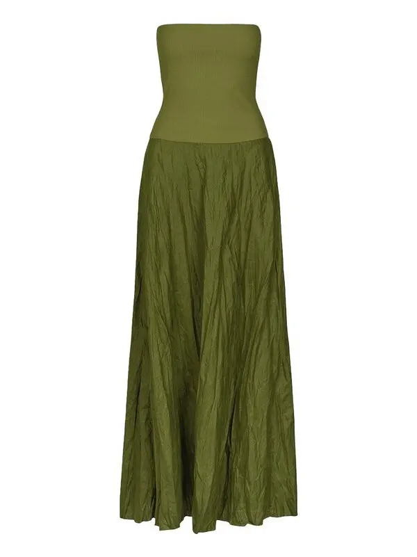Johanna Ortiz High-waisted Ankle Skirt - Green