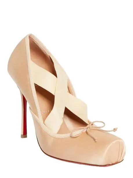 CHRISTIAN LOUBOUTIN Cassiastic Pump - Blush/blush